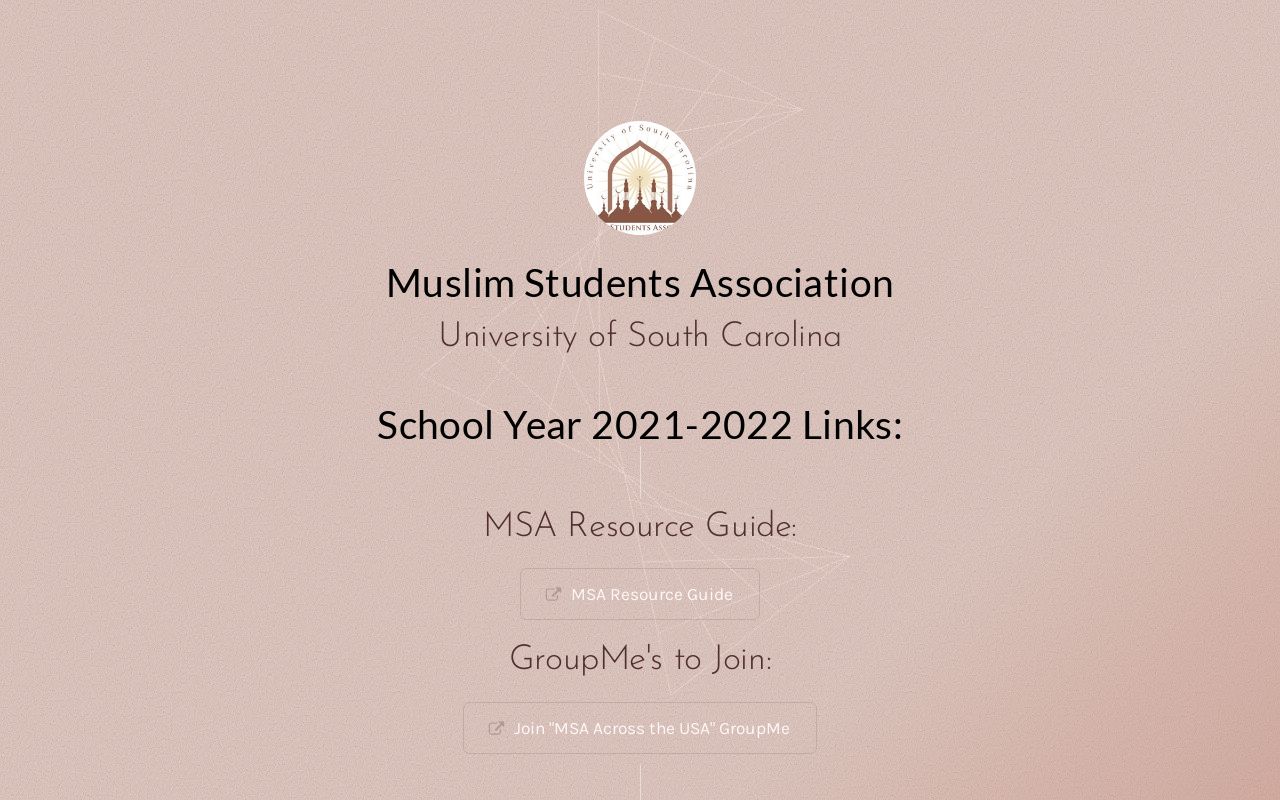 UofSC MSA
